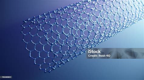 그래 핀 튜브의 3d 그림 구조 나노 육각 기하학적 형태 클로즈업 개념 그래 핀 원자 구조 개념 그래 핀 분자 구조 카본 튜브 나노기술에 대한 스톡 사진 및 기타 이미지