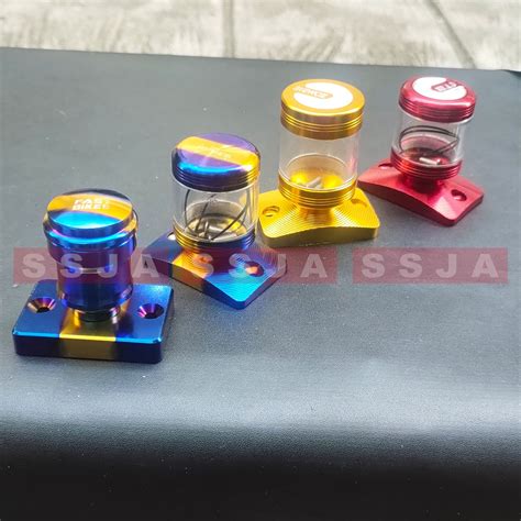Jual TUTUP MINYAK REM VARIASI TABUNG MINYAK REM STEMPEL KACA YAMAHA VIXION SATRIA SCORPIO RX