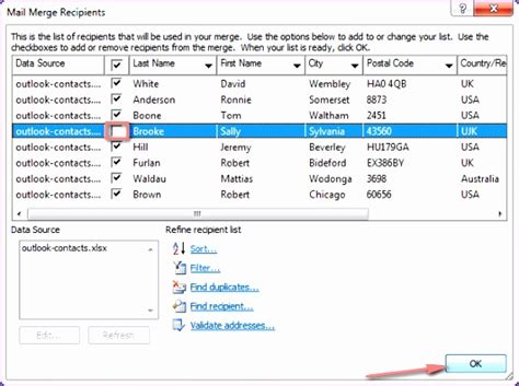 10 Excel Mail Merge Template Excel Templates