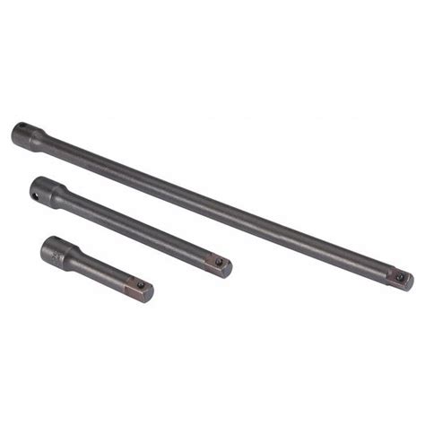 PROTO 3 8 Drive Impact Socket Extension Set SAE Metric 3 Pcs Black Oxide Finish 3 In 6 In