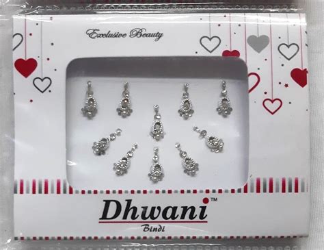 Silver Crystal Stone Bindi Divas World Bindi