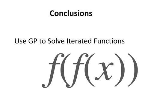 ppt solving iterated functions using genetic programming powerpoint presentation id 2391227