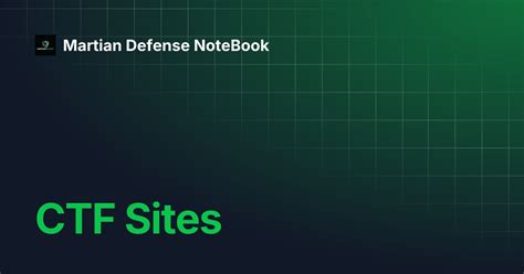 Ctf Sites Martian Defense Notebook