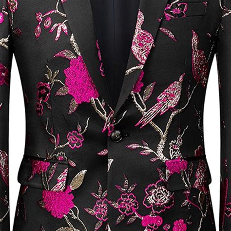 Black And Pink Suit Design