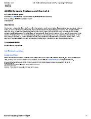 Master Dynamic Systems And Control Engineering Handbook And Course Hero