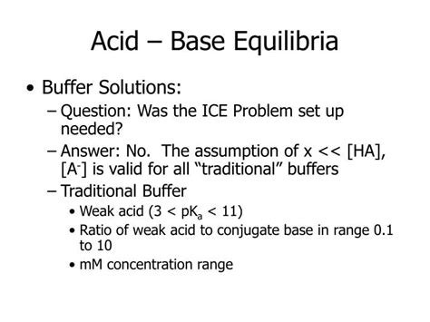 Ppt Acid Base Equilibria Powerpoint Presentation Free Download Id 3898684