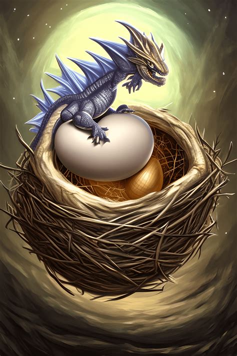Œuf à Faire éclore En Forme De Dragon Chibi · Creative Fabrica