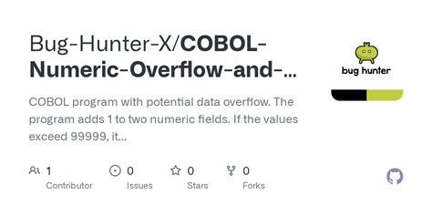 Github Bug Hunter Xcobol Numeric Overflow And Negative Number