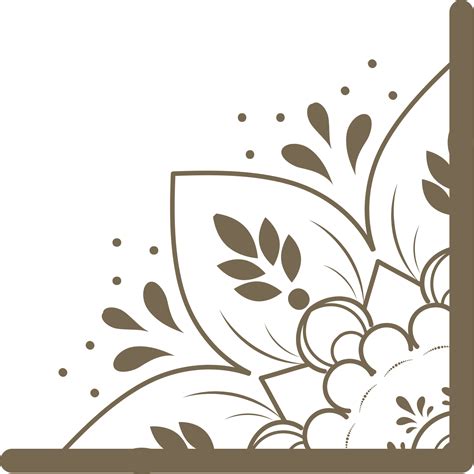 Flower Corner Border Design Png Sexiezpix Web Porn