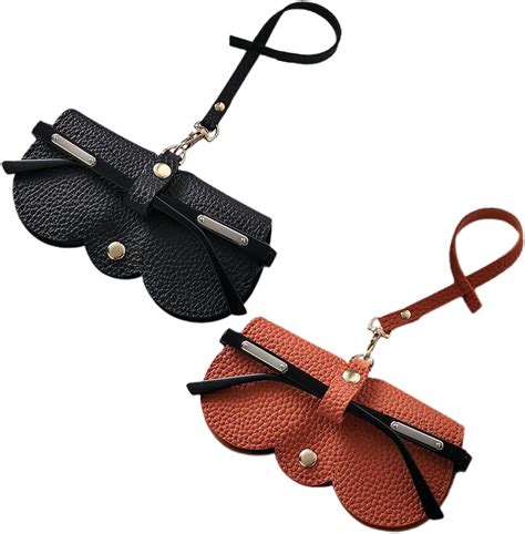 Xpex 2 Pezzi Custodia Occhiali Da Sole Pelle Custodia Portatile Per