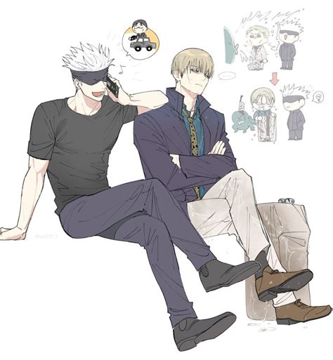 Gojo And Nanami ♡ Милые рисунки Рисунки Фан арт