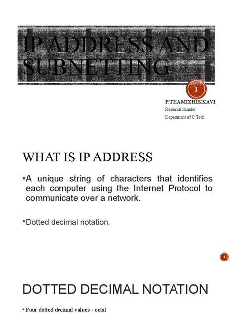 Ip Address And Subnetting Pdf Ip Address Computing