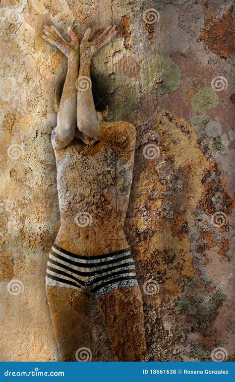 Tree Concept Girl With Bark Skin Stock Photo Image Of Arms Skin