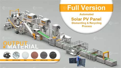 Automated Solar Panel Disassembly Recycling Equipment Line Suny Group