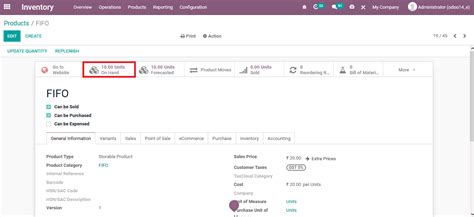 Product Costing Method In Odoo 14