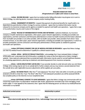 Fillable Online REQUIRED SIGNATURE FORM All Agreements Are In Effect Until Fax Email Print