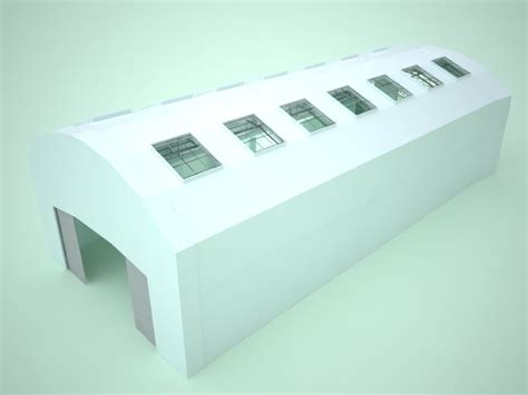 격납고 2 흰색 3d 모델 39 Max 3ds Unknown Obj Free3d