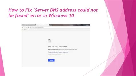 Fix Server Dns Address Could Not Be Found Error In Windows 10