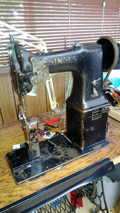 Old Singer Post Bed Sewing Machine