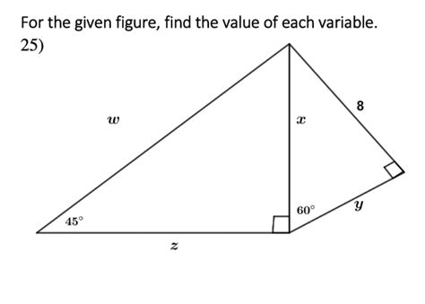 Solved For The Given Figure Find The Value Of Each Chegg Com