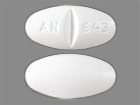 An 643 Pill White Oval 13mm Pill Identifier