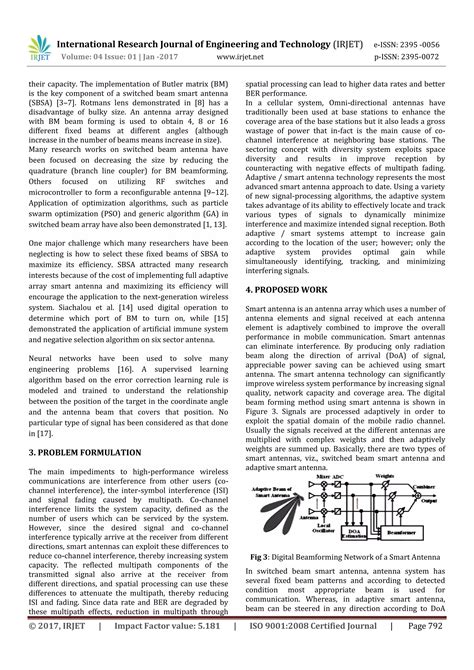 A Survey Of Adaptive Beamforming Strategy In Smart Antenna For Mobile Communication Pdf