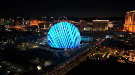 Las Vegas Sphere At Las Vegas In Nevada United States Stock Footage