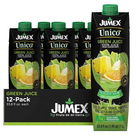 Buy Jumex Unico Green Juice 100 Juice Blend Of Apple Orange