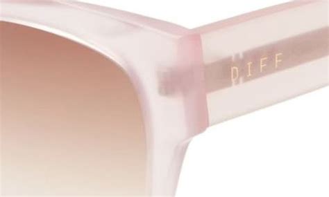 Diff Bella Ii 54mm Square Sunglasses In Rose Tea Pink Modesens
