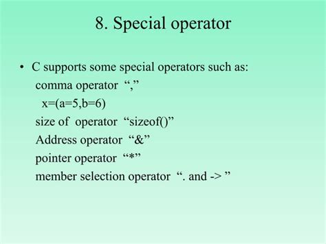 Operators And Expressions Pptx