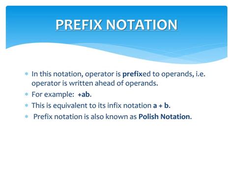 Polish Notation In Data Structure