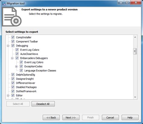Using XE8 Settings Migration Tool