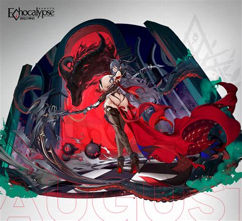 Damonica Echocalypse Echocalypse Official Art Ahoge Ass Bare