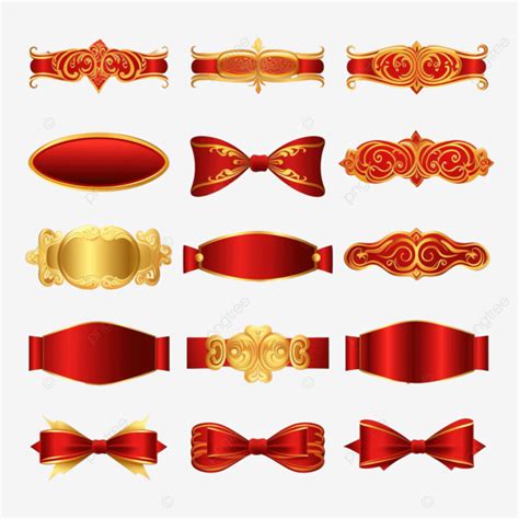 레드 골드 배너 리본 클립 아트 Ai 생성 빨간색 금 배너 Png 일러스트 및 이미지 에 대한 무료 다운로드 Pngtree