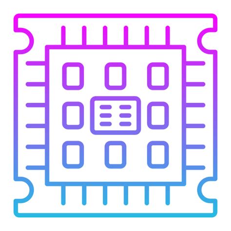 Microprocessor Generic Gradient Icon Microprocessor Generic Gradient Icon