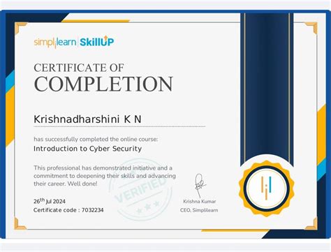 Dharshini Kannan On Linkedin Cybersecurity Learning Simplilearn Professionaldevelopment