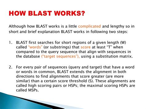 Blast Bioinformatics Pptx