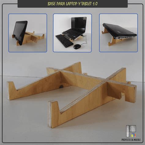 Soporte Desarmable De Madera Pino Para Laptop Y Tablet 1 0 Proyecto