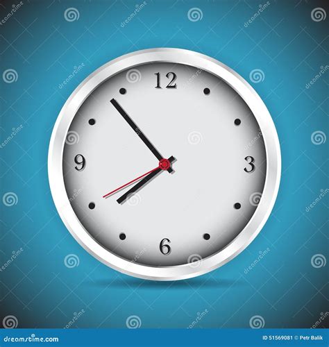 Modern Analog Clocks Stock Illustration Illustration Of Minute 51569081