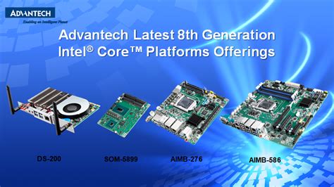 Advantech 8th Generation Intel Core Platforms Advantech Europe