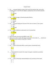 Chapter Quiz Docx Chapter Quiz The Command Displays A Listing Of The Most CPU Intensive