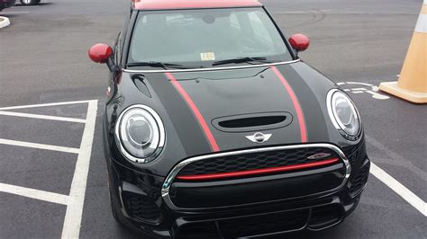 White Mini Cooper With Red Stripes Opolisgros