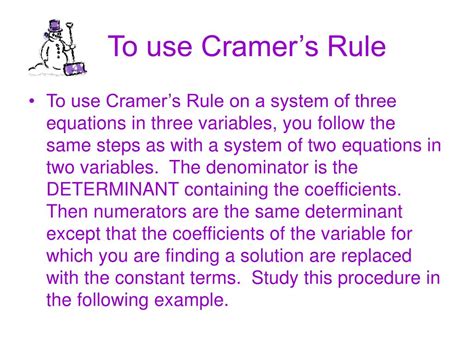 PPT 4 7 Using Cramers Rule PowerPoint Presentation Free Download ID 2942331