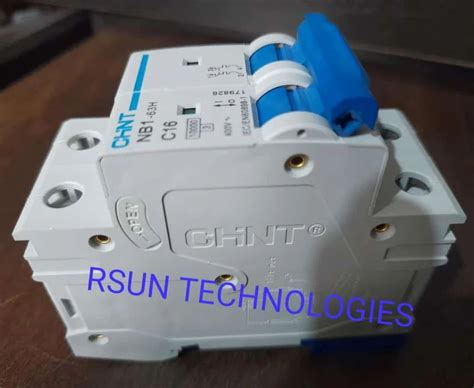 Double Pole Chint Mcb 16 Amper 2 Poles Chint Make C Curve Nb1 63h At Rs 570 Piece In Mumbai