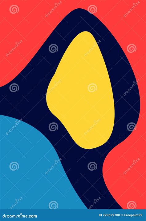 Cover And Poster Design Template For Magazine Trendy Abstract Colorful Geometric And Curve