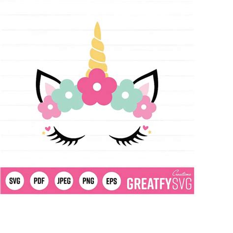 Unicorn Svg Unicorn Head Svg Unicorn Cut File Cricut Unic Inspire Uplift