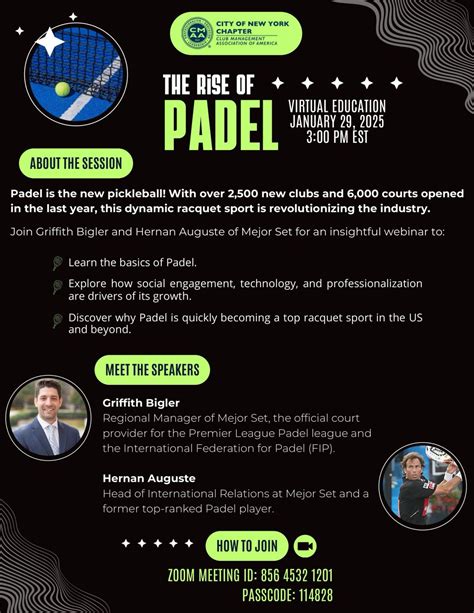 📢 Calling All Cmaa Members And Club Racquets Professionals Join The City Of New York Cmaa