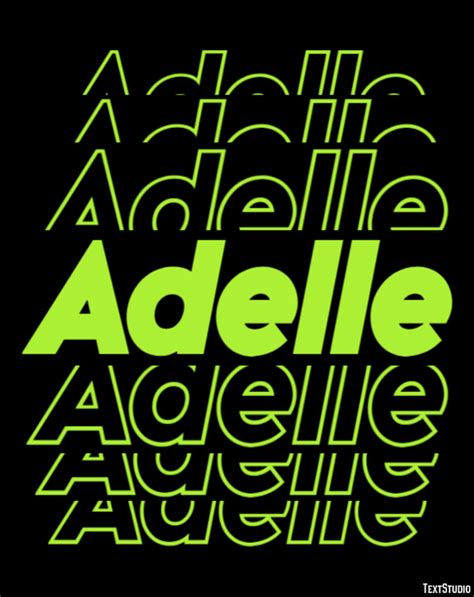Adelle Text Effect And Logo Design Name