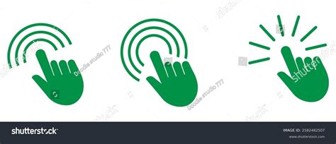 Pointer Cursor Сomputer Mouse Icon Clicking Stock Vector Royalty Free