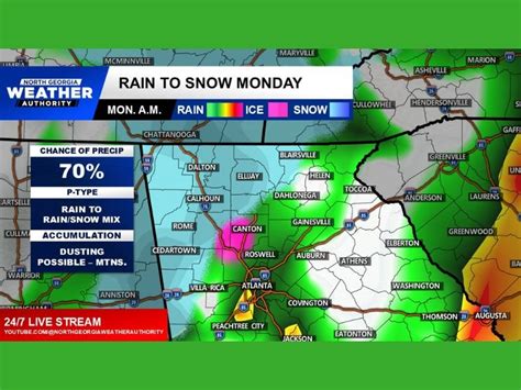 North Georgia Braces For Rare Monday Weather Swing With Morning